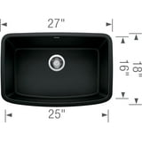 BLANCO VALEA 27" Single Undermount - Truffle - Walmart.com