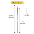 Brixwell Spiral Window Balance 27" Tube Length 28 3/4" Rod Length, Red ...