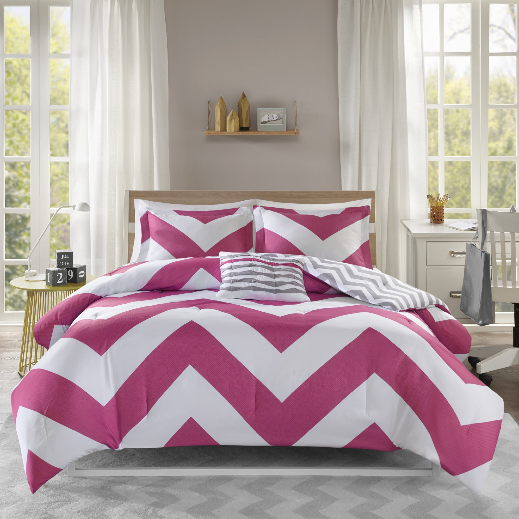 Pink Chevron Comforter