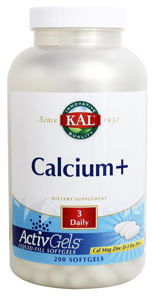 KAL Calcium Plus Tablets, 1000 mg, 200 Count - Walmart.com - Walmart.com