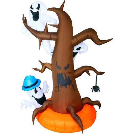 NEOFORMERS Halloween Inflatable Dead Tree with Ghosts tions, 7 FT ...