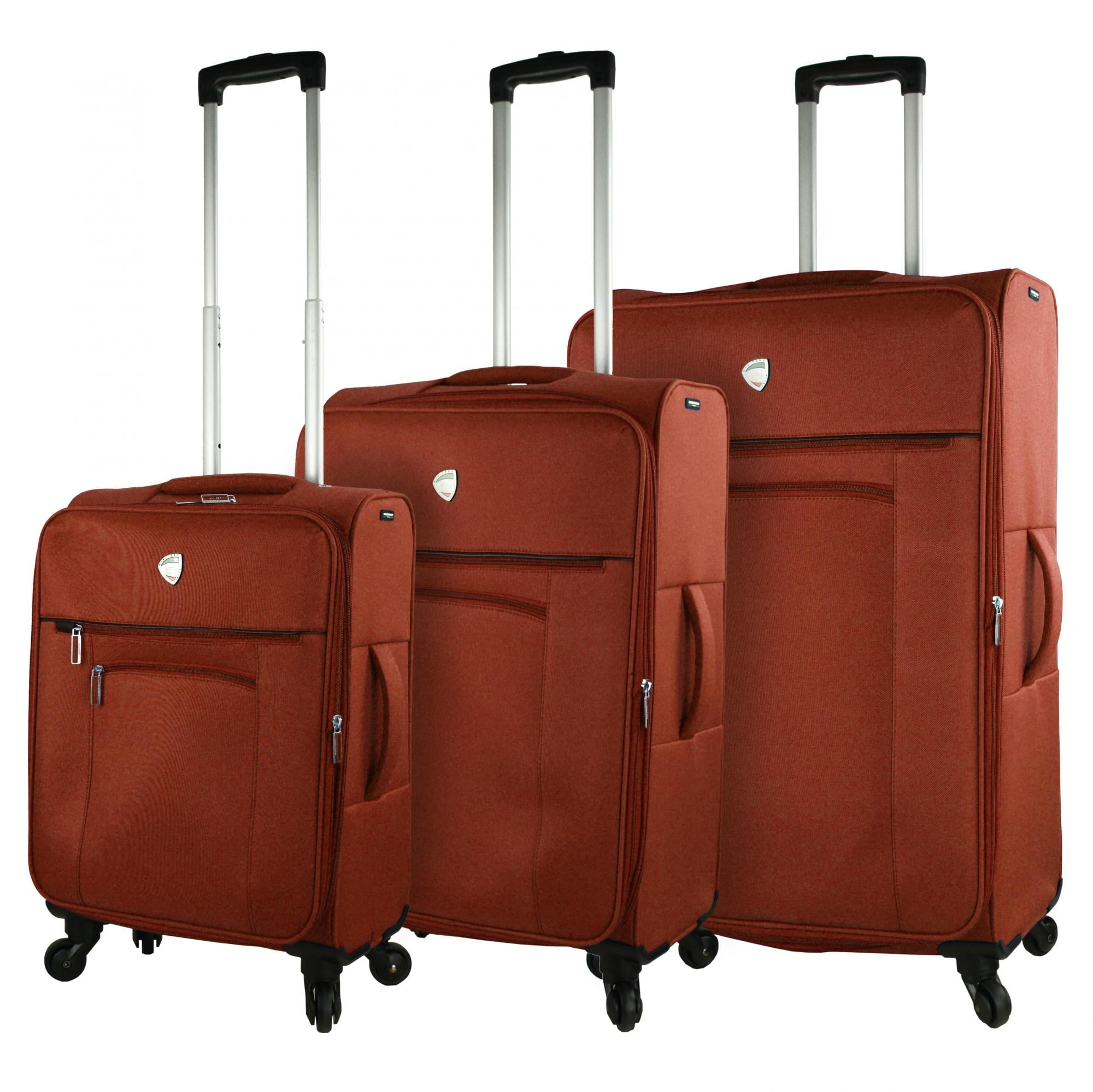 Mia Toro ITALY Adige Softside Spinner 3 Piece Luggage Set - Walmart.com