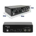 Sound Card for Recording Studio Sound Equipment USB Interface for ...
