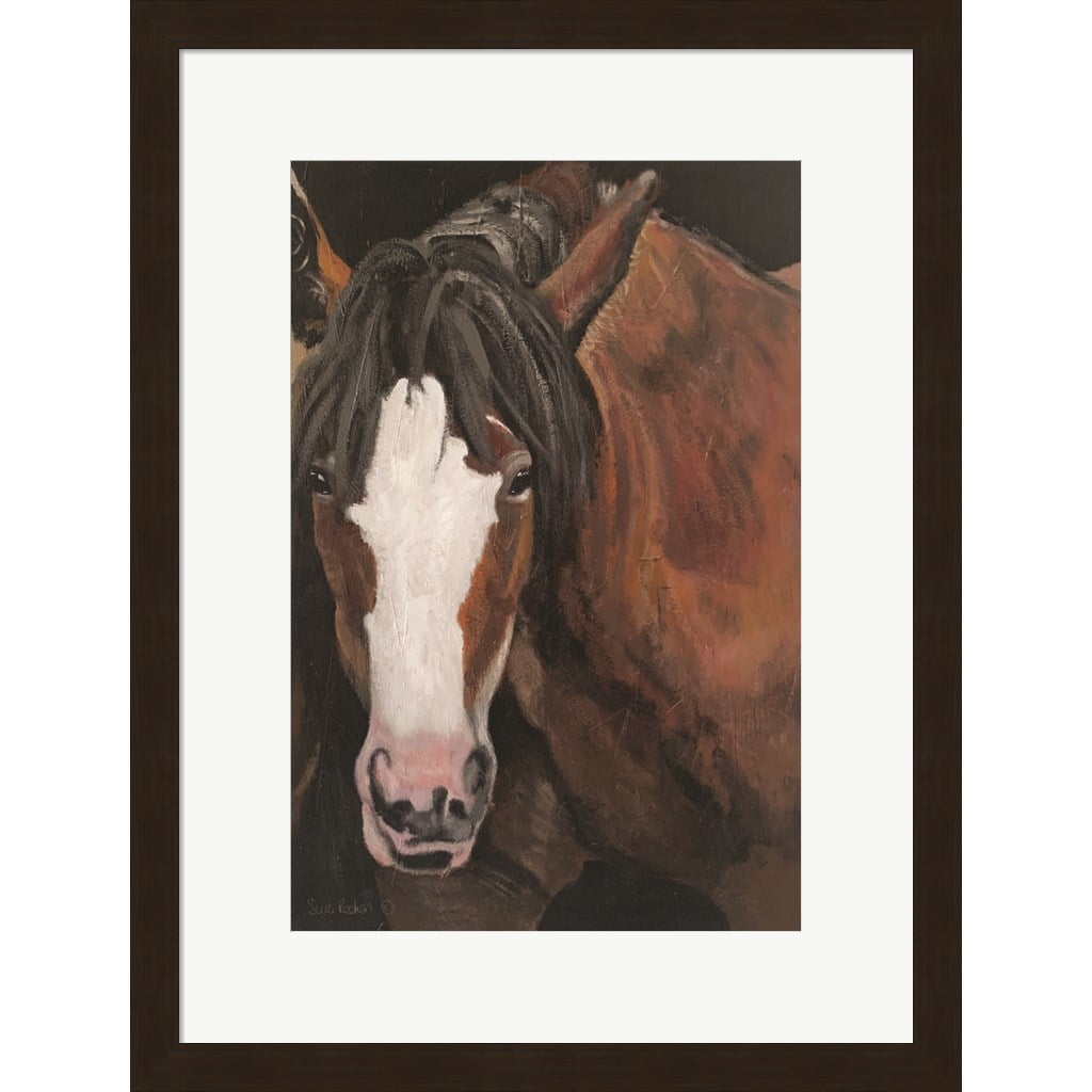 Great Art Now Horse Portrait I by Suzi Redman, Framed Wall Art, 17W x ...