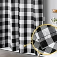 Barossa Design Buffalo Check Plaid Curtains 84 inch, Cotton Blend ...
