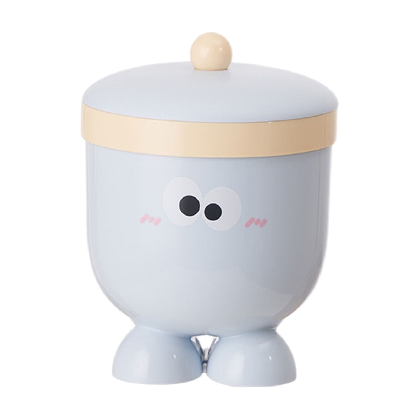 bbymog Organization and Storage Plain Desktop Rocking Lid Small Trash Can Living Room Coffee ...