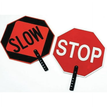 Free Shipping! Tatco Products Inc Handheld Stop Sign 18"x.1/5"x18 ...