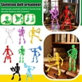 Articulated Skeleton Doll Ornament, Multicolor Movable Skeleton Toy ...