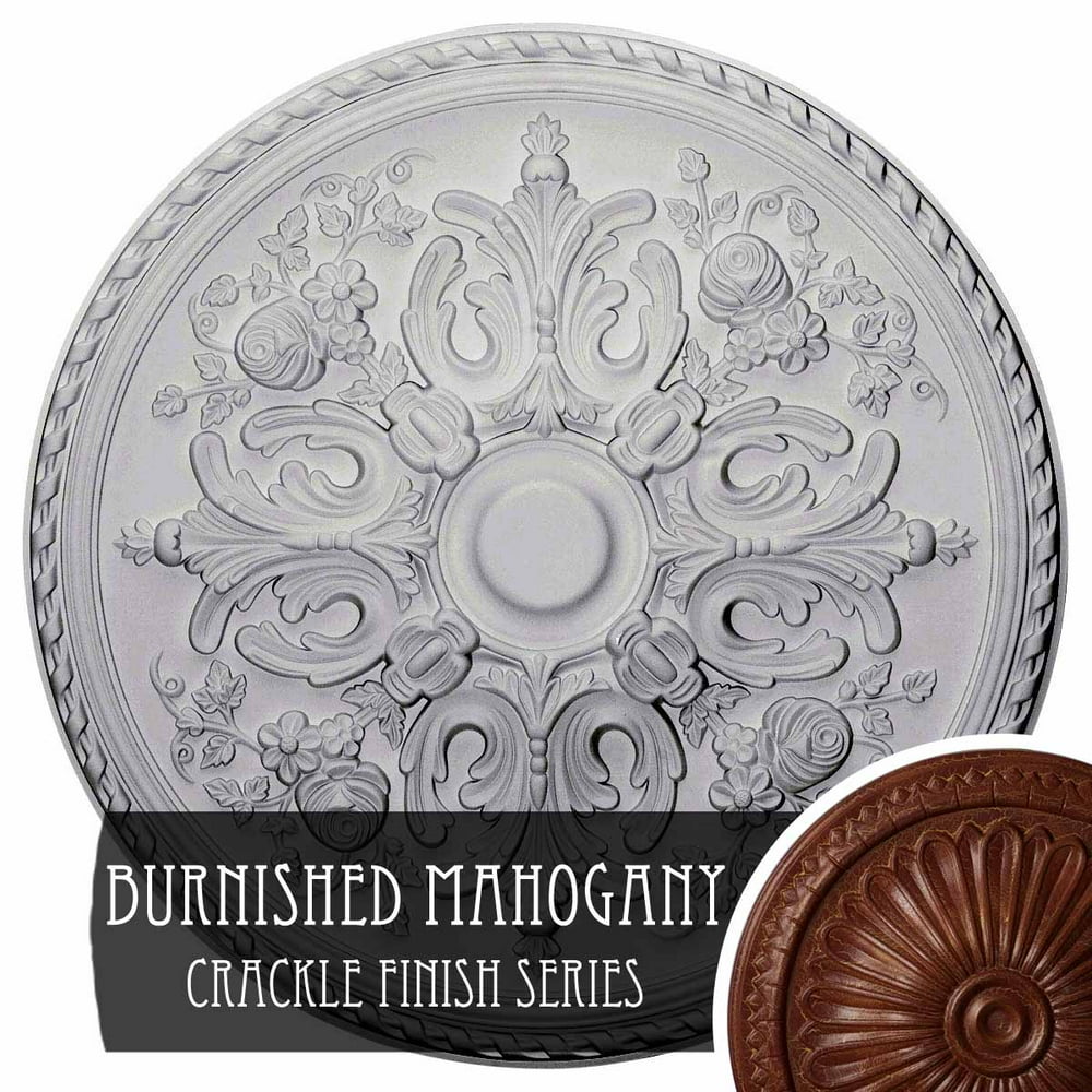 32 1/4"OD x 3 5/8"ID x 1 1/8"P Angel Ceiling Medallion (Fits Canopies ...