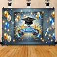 Congrats Grad Backdrop Banner Reusable For Graduation Ceremony Party ...