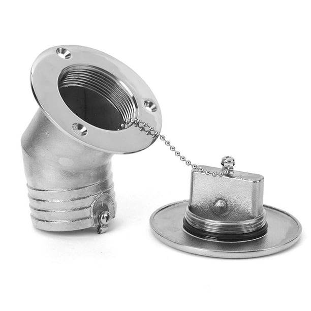 Fuel , Water Injection Port 50mm Polishing Anticorrosion 316 Stainless ...