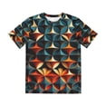 All Over Print Futuristic Geometric Pattern Bold Modern Sleek Art ...