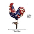 4th of July Decorations Rooster Ground Stake, Patriotic Decorations ...