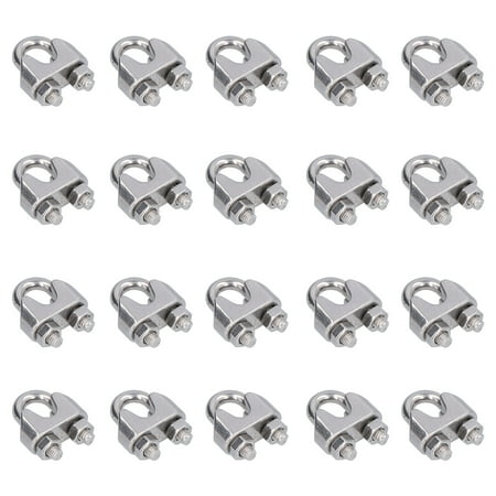 Loewten Stainless Steel Wires Clip, Wire Rope Clamp Standard Thread For ...