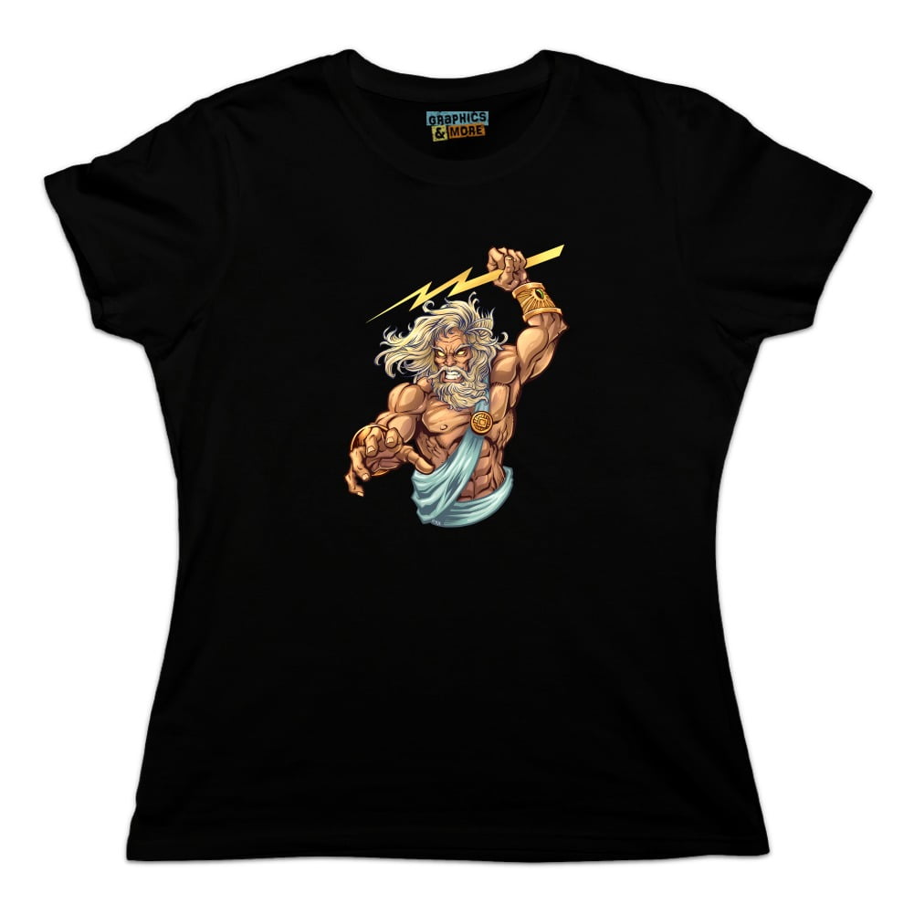 Zeus Greek God Mythology Lightning Women's Novelty T-Shirt - Walmart.com