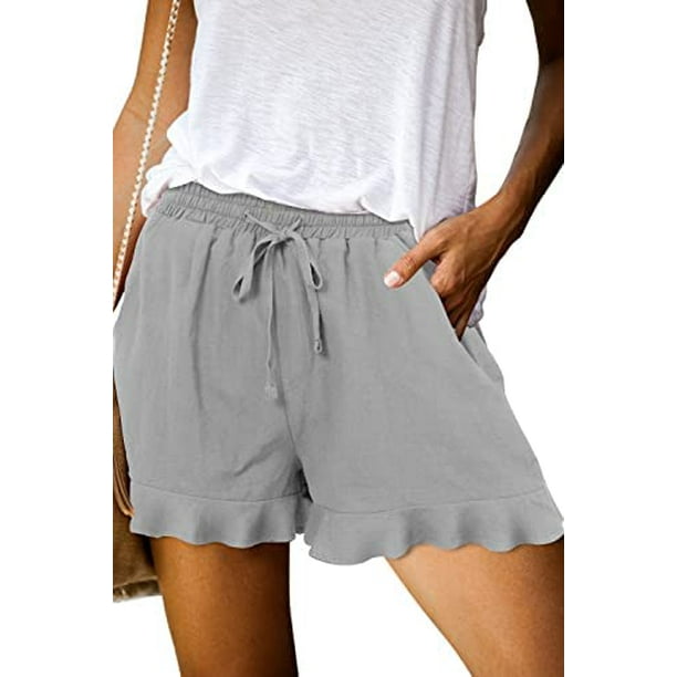 Onlyshe Womens Athletic Shorts Summer Solid Color Shorts For Womens
