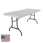 Emma + Oliver 8-Foot Long Foldable Table with Adjustable Height ...