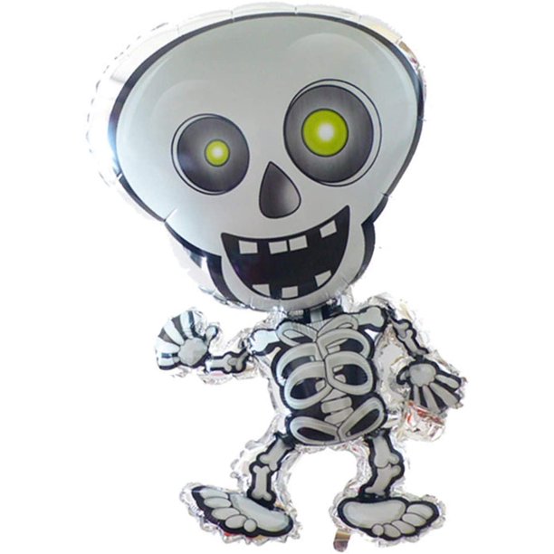 Balloon Halloween Balloon Decorations Set Skeleton Bat with Black ...
