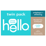 hello Antiplaque + Whitening Fluoride Free Toothpaste, Tea Tree ...