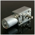 GW370 12V 6rpm Reversible High Worm Geared Motor Torque Turbo DC Motor ...