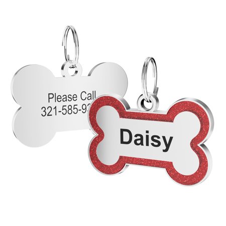 Personalized Pet ID Tags, Custom Dog Name Tags, Engraved Both Sides ...