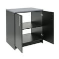 Prepac Elite 32" Storage Cabinet, Black Storage Cabinet, Base Cabinet ...