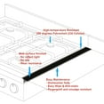 Willstar 2Pcs Silicone Kitchen Stove Countertop Space Gap Cover Oven ...