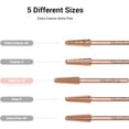 MelodySusie Cone Shape Nail Drill Bits, 3/32'' Tungsten Carbide, Medium ...