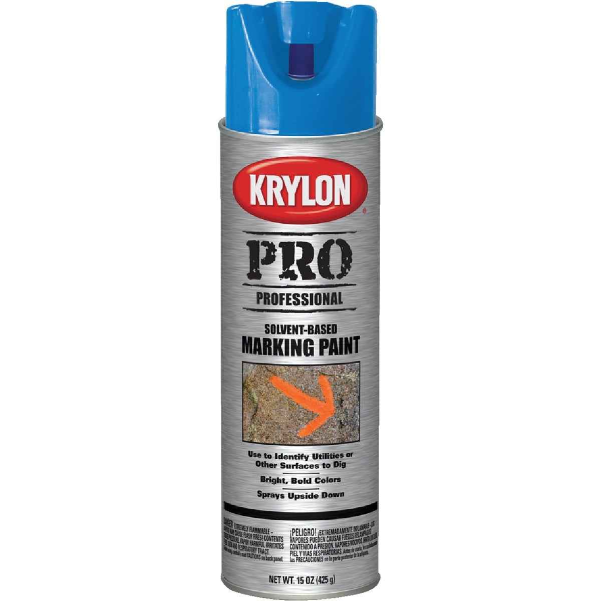 Krylon Mark-It 730308 Industrial SB APWA Blue Inverted Marking Paint ...