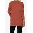 TheMogan Women's Long Sleeve Pocket Soft Knit Oversized Pullover Tunic ... TheMogan Women's Long Sleeve Pocket Soft Knit Oversized Pullover Tunic ...