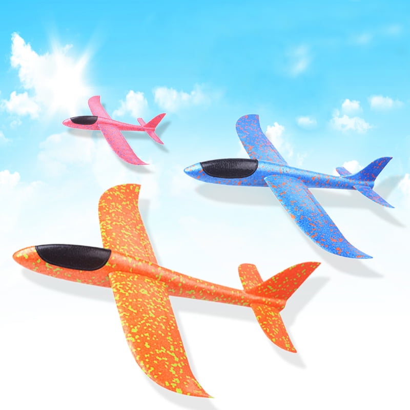 Airplane Toys,48cm Large Throwing Foam Plane,Flight Mode Glider Plane ...