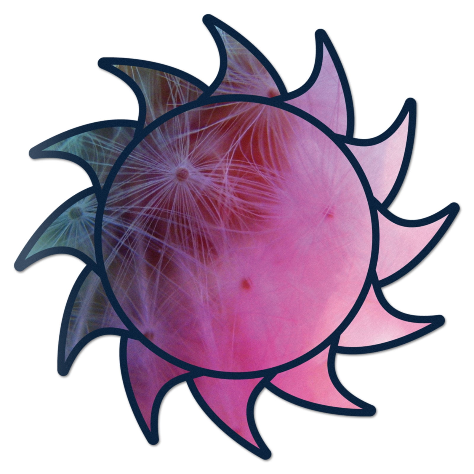 Sun Decal Cotton Candy Sticker Vinyl Rear Window Car Truck Large Sun ...