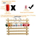 New brothread Wooden Thread Rack - 60 Spools Cone Stand for Organizing ...