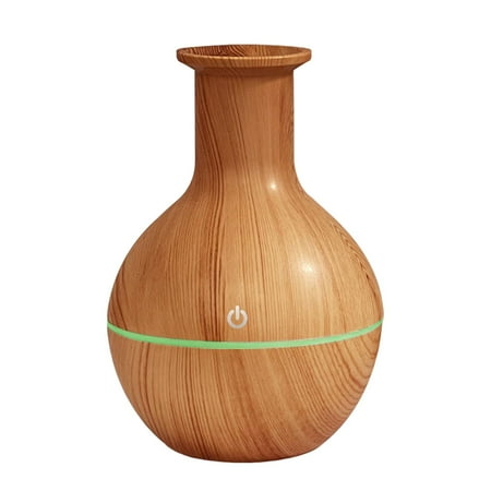 USB Personal Portable Humidifier Low Noise Wooden Diffuser for Bedroom ...