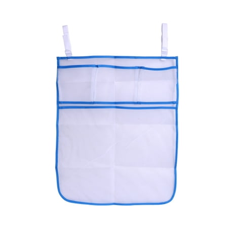 Baby Crib Mesh Bag Newborn Bedside Pouch Bumper Infant Diaper Organizer ...