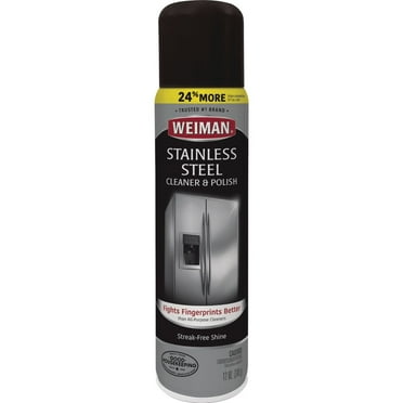 Sprayway SW841 Aerosol Stainless Steel Polish & Cleaner, 15 oz 15 oz can, Pack of 2 - Walmart.com