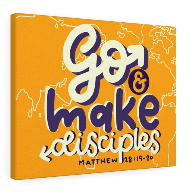 Scripture Walls Go And Make Disciples Matthew 28:19-20 Bible Verse ...