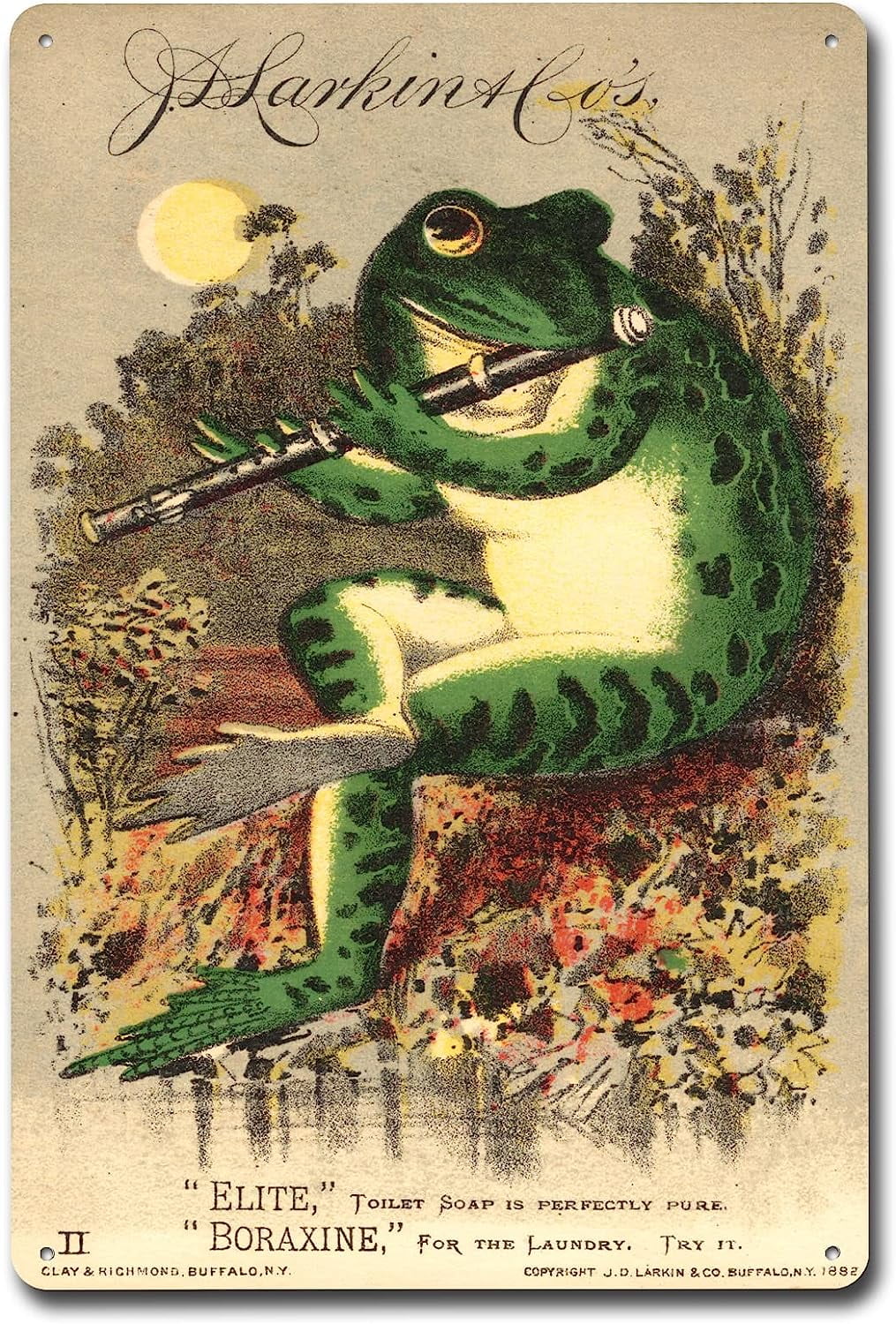 Funny Frog Mushroom Positive Quote Vintage Metal Sign No Rains No ...