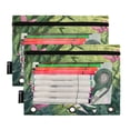 2 Pieces Pencil Bag Binder Pouches 3-Ring Page Turning Folder Pencil ...