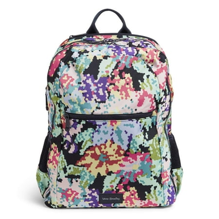 Vera Bradley Recycled Lighten Up Reactive Grand Backpack, Happy Blooms ...