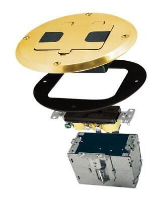 Raco 5-5/16 in. Round Steel 1 gang Floor Box Bronze - Walmart.com