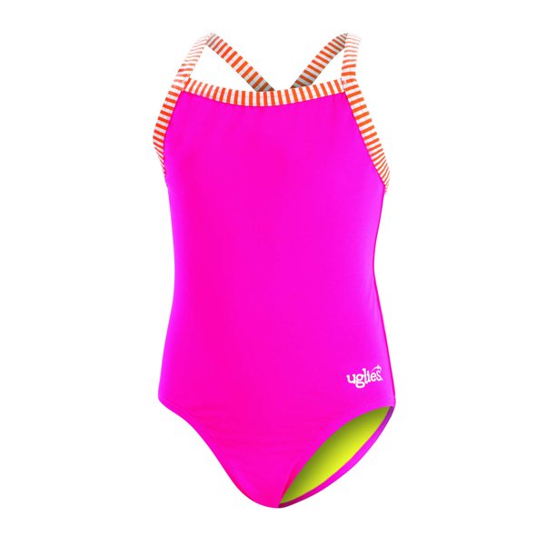 Dolfin Girls One Piece Swimsuit - Cute and Colorful Swimwear for Little ...