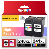 Inkjet 240XL & 241XL Combo Cartridges for Canon Pixma MG3520, MG3620 ...