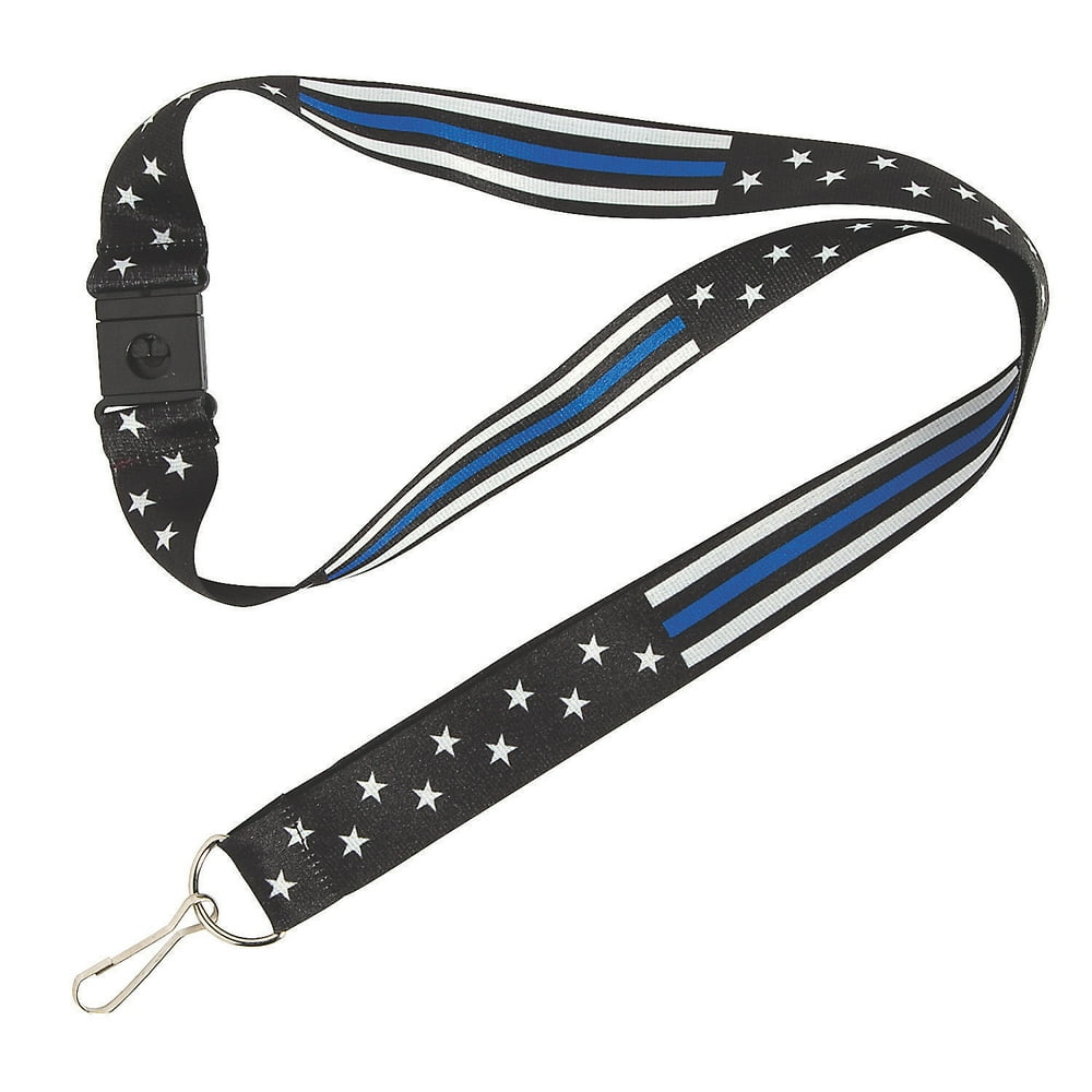 Thin Blue Line Lanyards - 12 Pieces - Walmart.com - Walmart.com