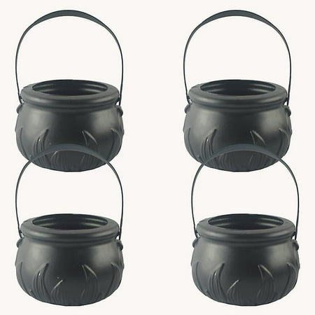 Wabjtam Black Mini Cauldron,plastic Witch Cauldron, Witches Cauldron ...