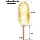 Rirool 2Pack Wooden Handle Wool Duster - Flexible Head - 18.9 inches ...