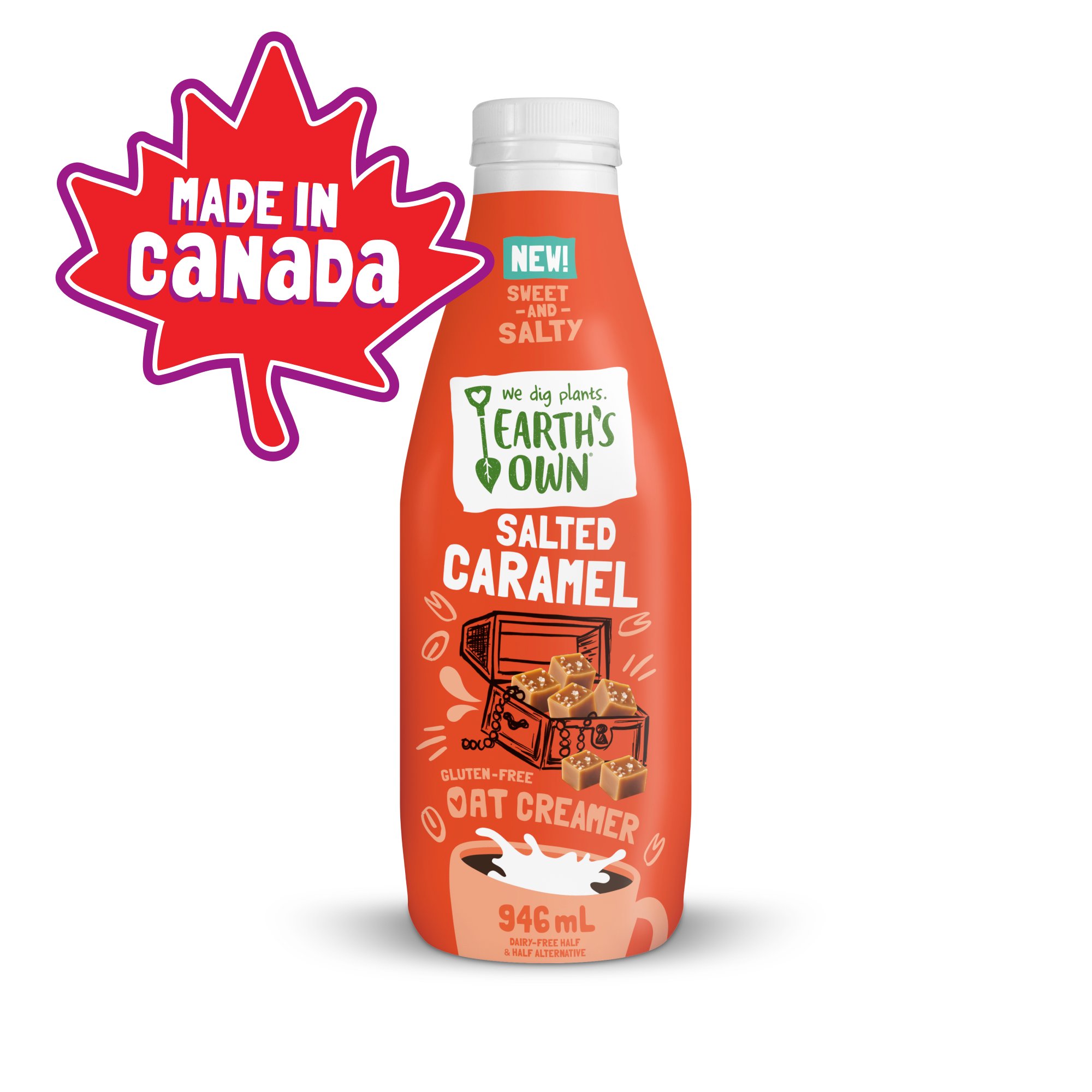 Click here for Earths Own Oat Creamer Salted Caramel 946 Ml prices