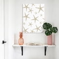 Beige Starfish Canvas Wall Art for Living Room, Summer Coastal Beach ...