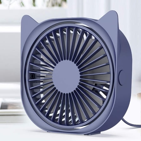 Personal Desk Fan Small Quiet USB Plug in, Mini Portable Table Fans for ...