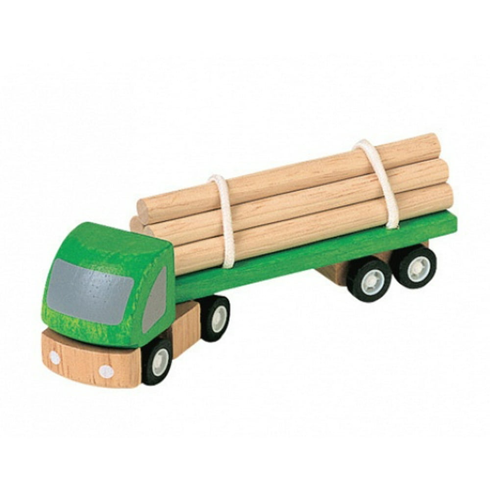 Plan Toys Logging Truck 060051 - Walmart.com - Walmart.com
